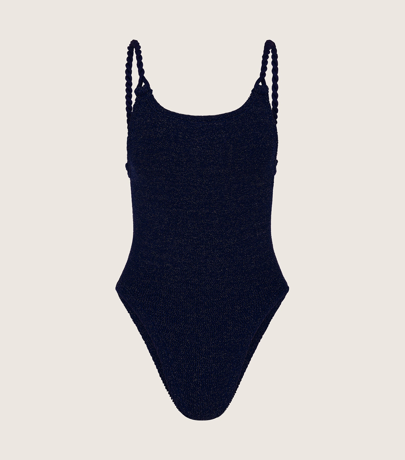 Camille Swim - Navy/Silver | One Size Swimwear | Hunza G