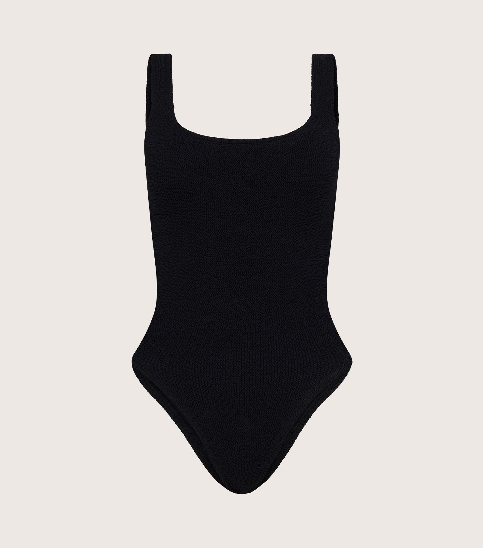 Square Neck Swim - Black | One Size Swimwear | Hunza G