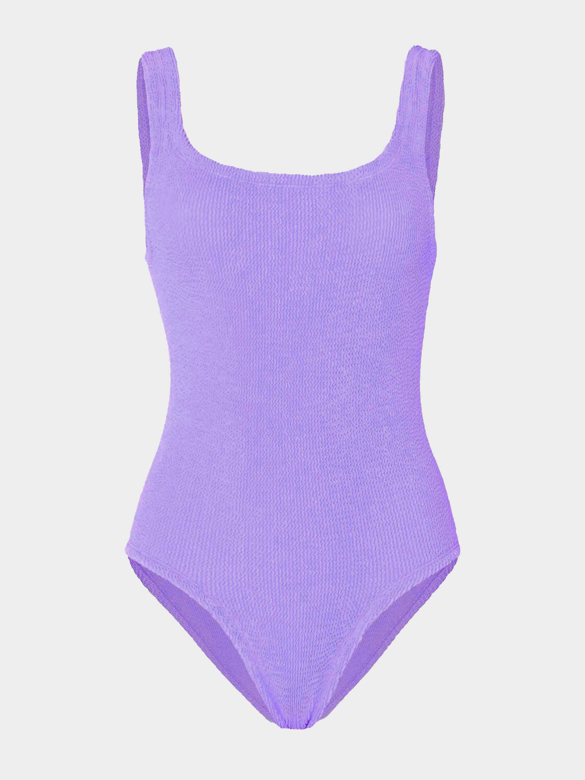 Coverage Square Neck Swim - Lilac | One Size Swimwear | Hunza G