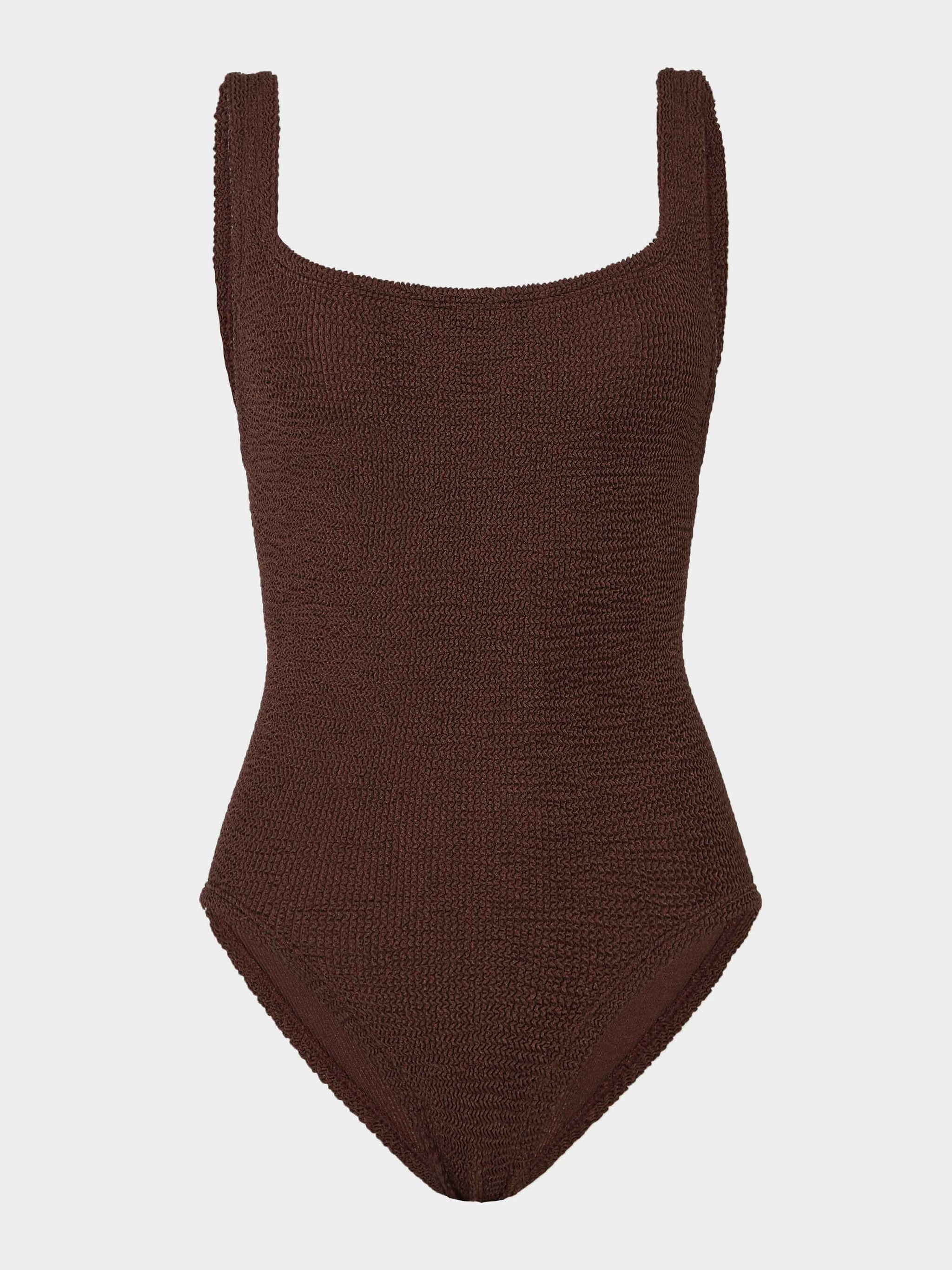 Coverage Square Neck Swim - Metallic Chocolate | One Size Swimwear ...
