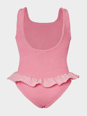 Kids Denise Swim (Ages 7 to 12) - Bubblegum | One Size Swimwear | Hunza G