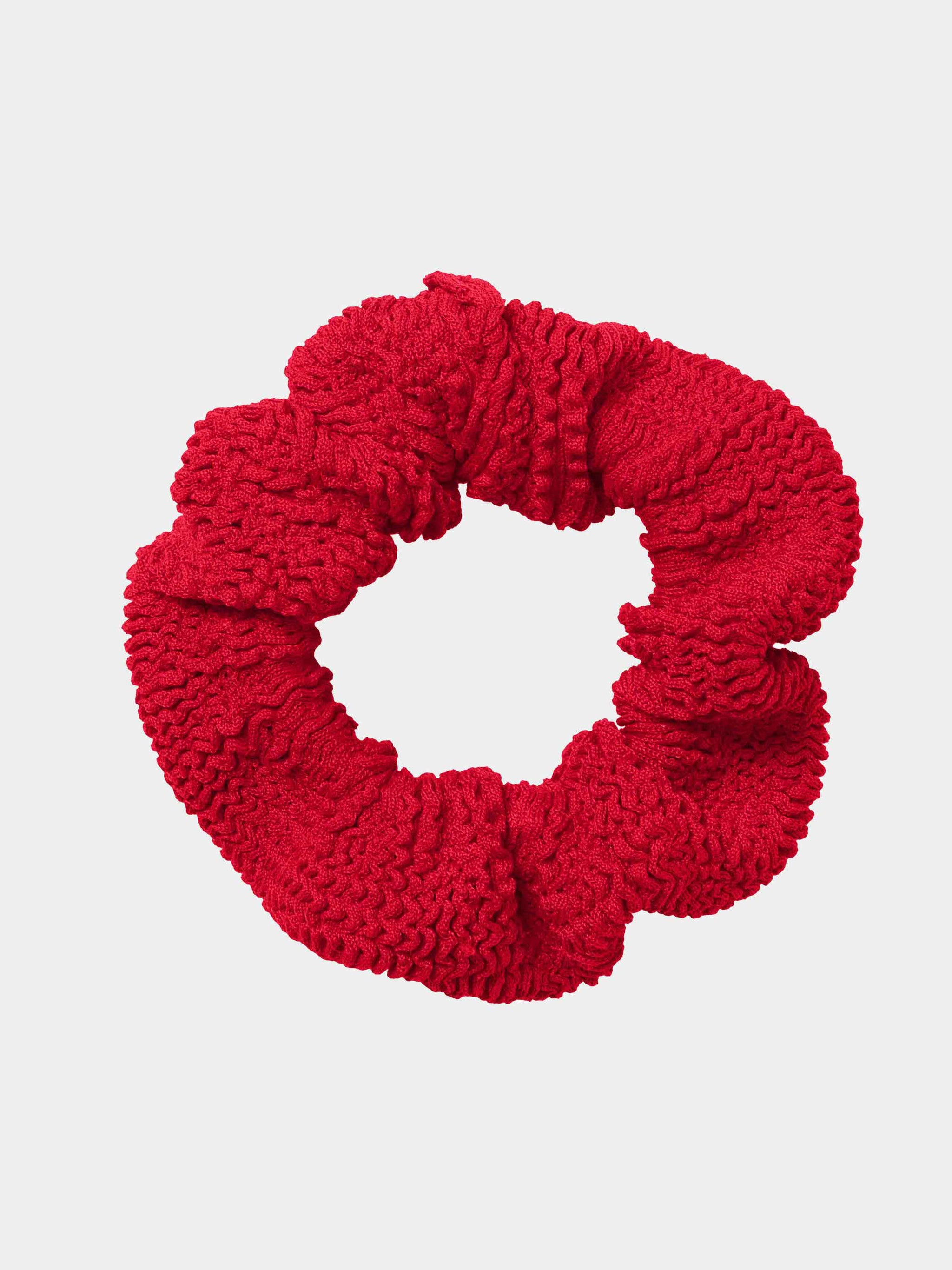 Scrunchie - Red | Signature Crinkle Scrunchie | Hunza G