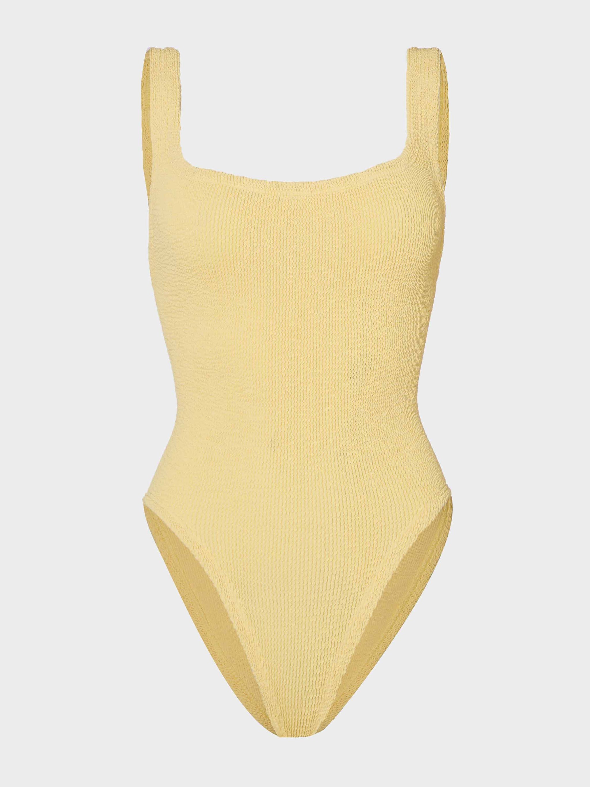 Square Neck Swim - Butter | One Size Swimwear | Hunza G