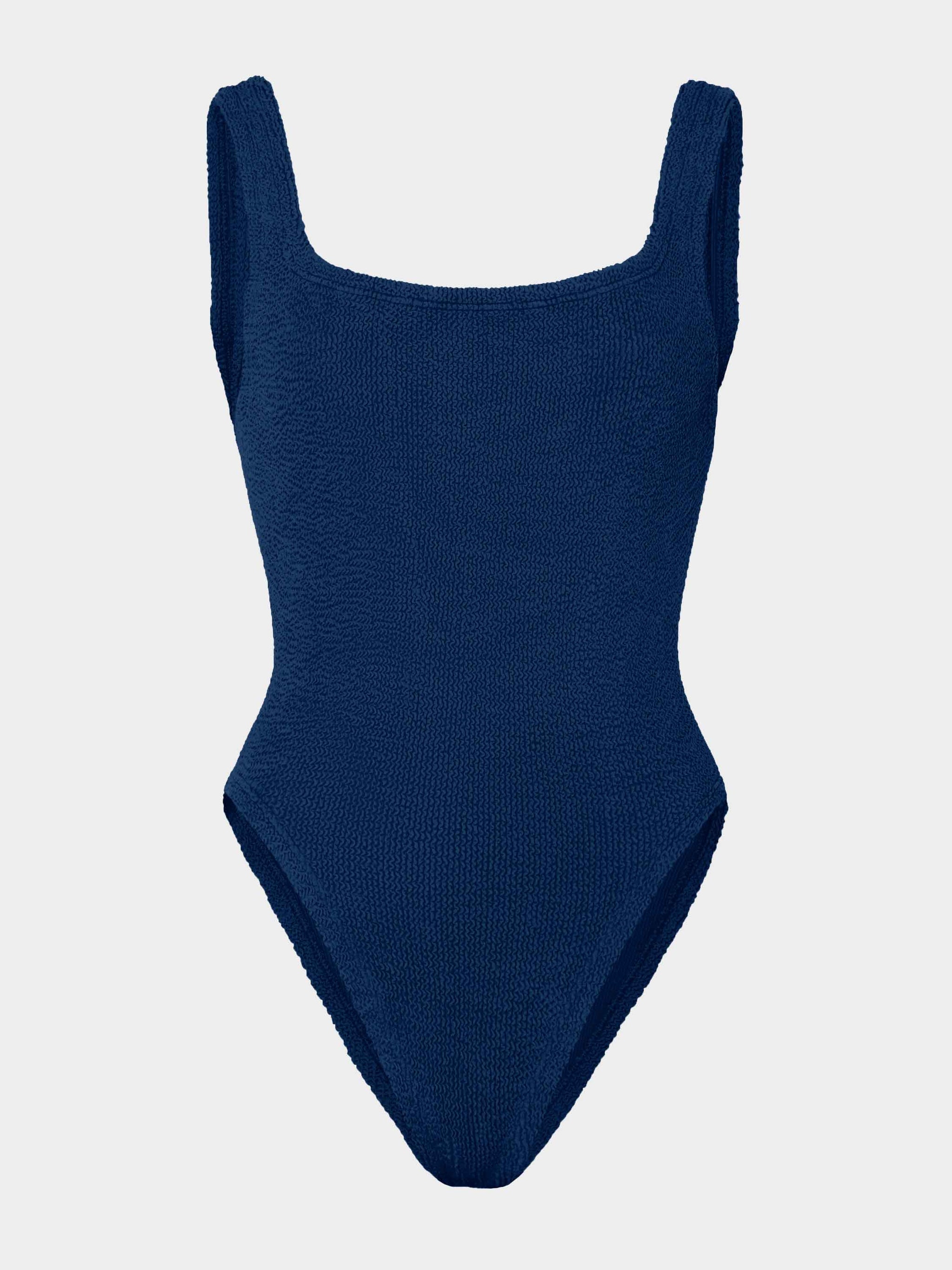Square Neck Swim - Navy | One Size Swimwear | Hunza G